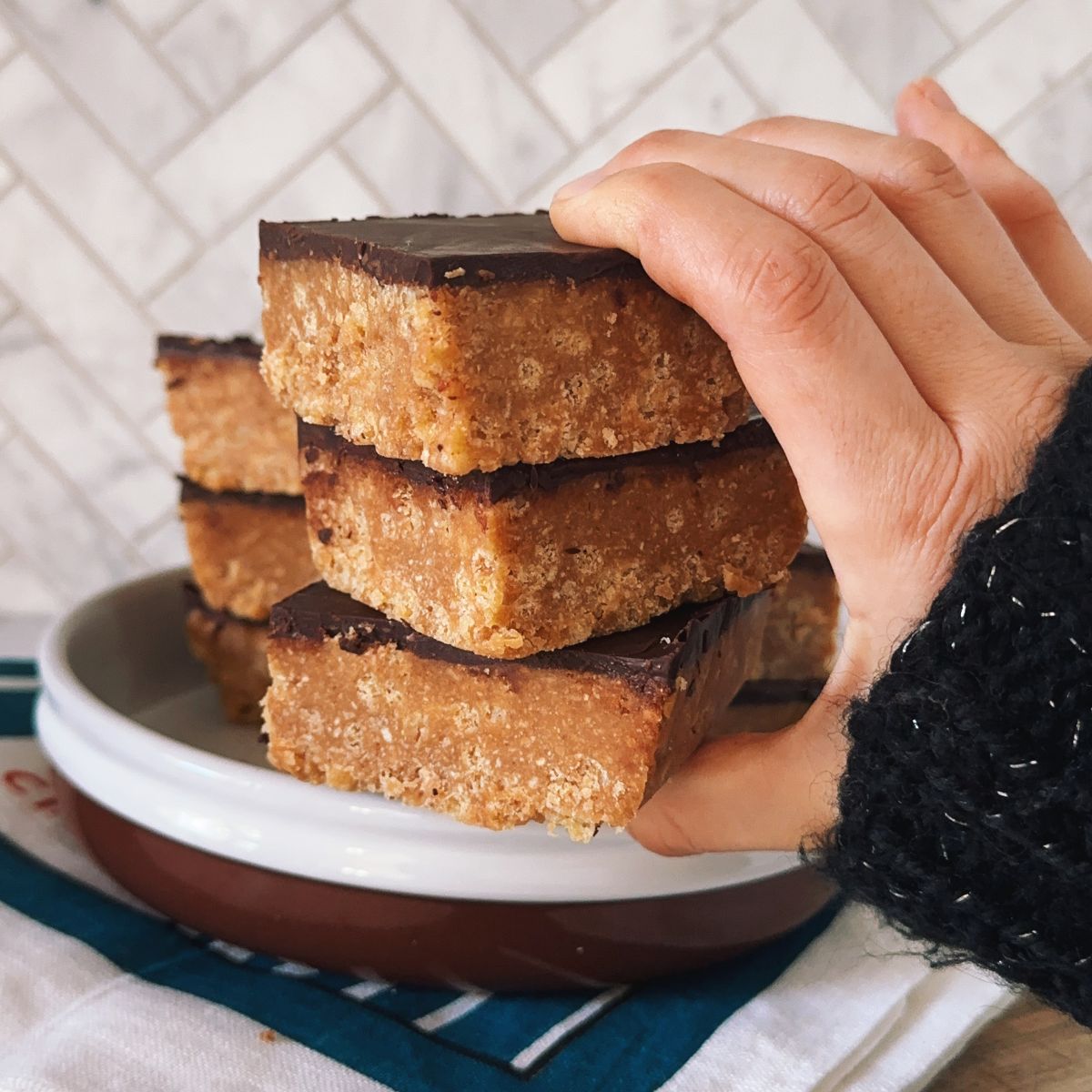 Crunchy Protein Peanut Butter Slice (Made with Soy Protein Crisps ...