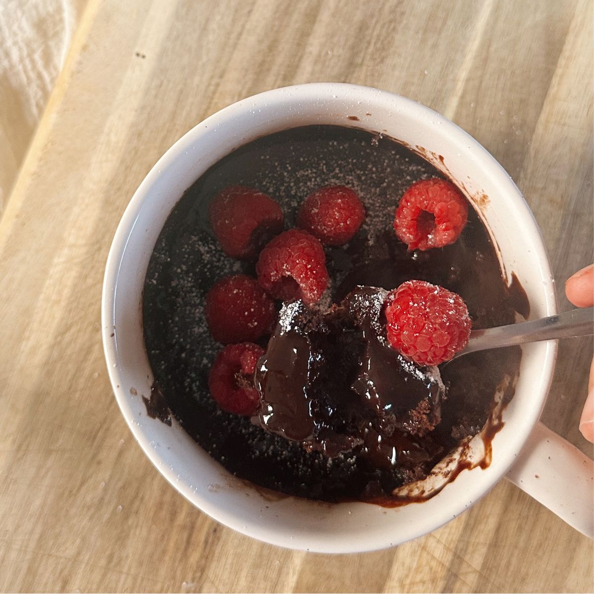 5 Minute Chocolate Self Saucing Pudding - Cute as Chickpeas